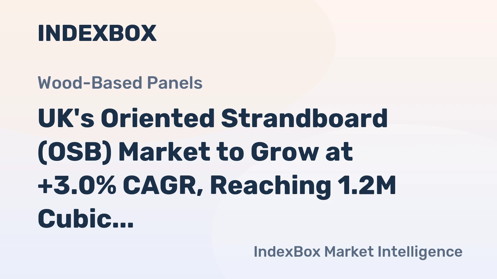 UK's Oriented Strandboard (OSB) Market to Grow at +3.0% CAGR, Reaching 1.2M Cubic Meters by 2035