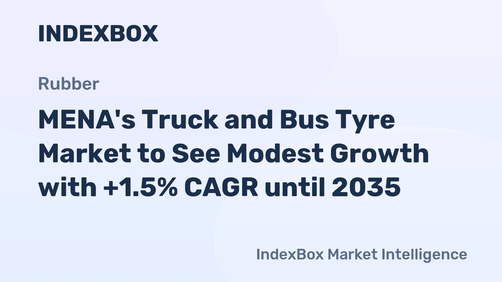 MENA's Truck and Bus Tyre Market to See Modest Growth with +1.5% CAGR until 2035