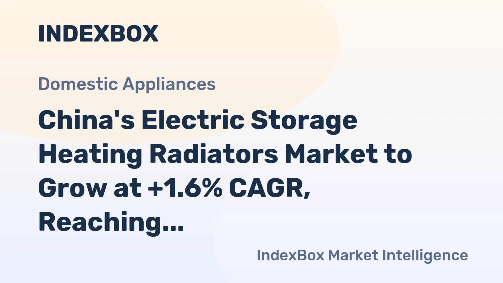 China's Electric Storage Heating Radiators Market to Grow at +1.6% CAGR, Reaching 3.5M Units by 2035