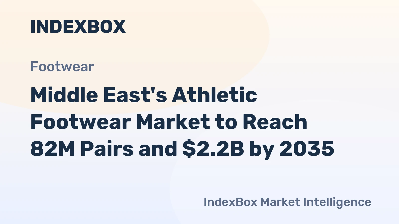 Middle East's Athletic Footwear Market to Reach 82M Pairs and $2.2B by 2035
