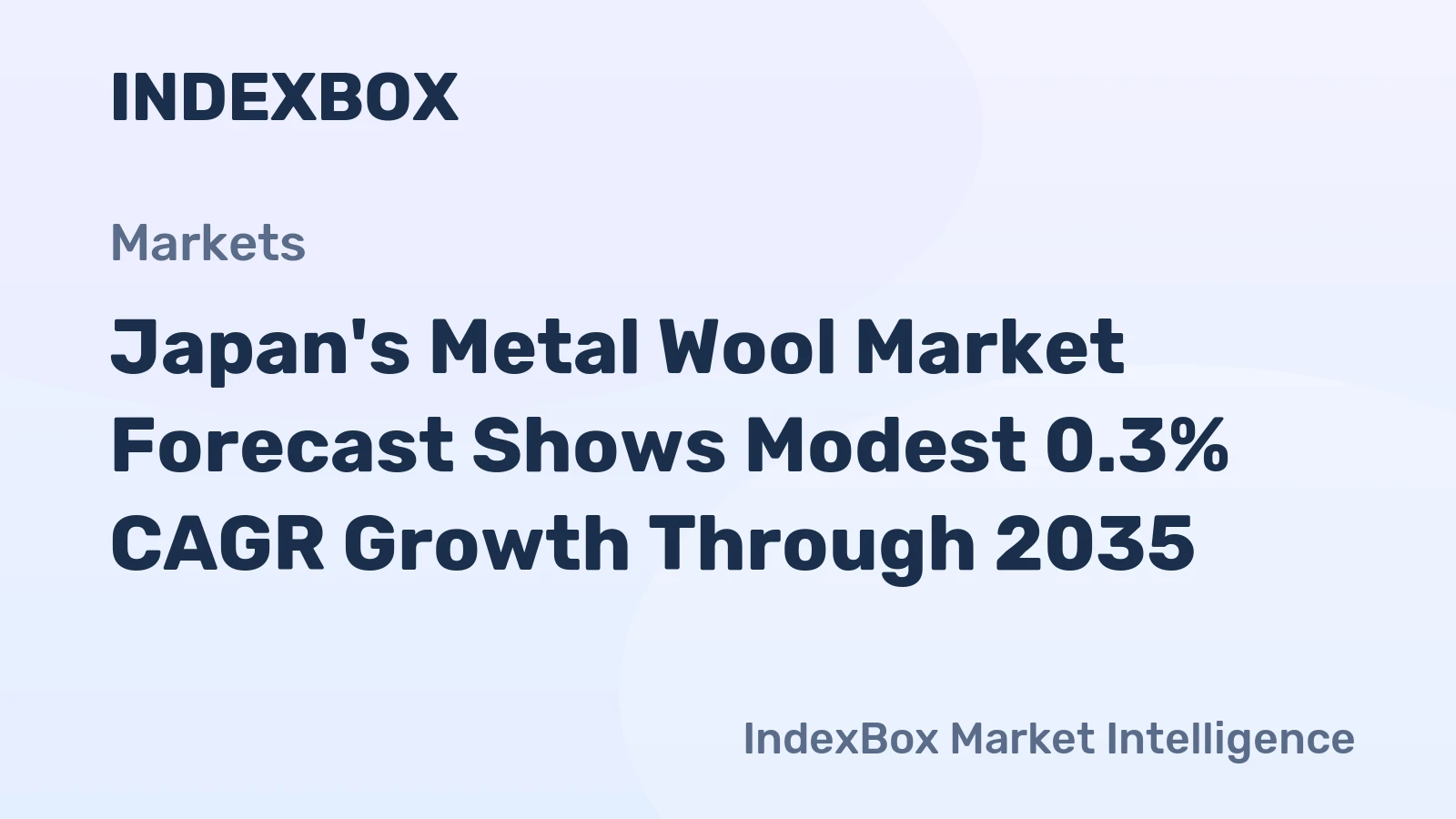 Japan's Metal Wool Market Forecast Shows Modest 0.3% CAGR Growth Through 2035