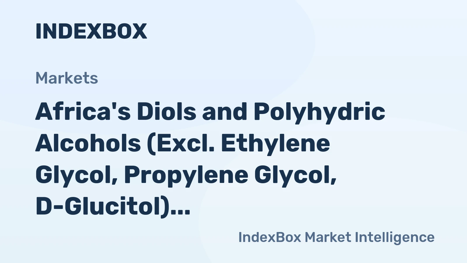 Africa's Diols and Polyhydric Alcohols (Excl. Ethylene Glycol, Propylene Glycol, D-Glucitol) market to grow at a modest CAGR of +1.4%, reaching 249K tons by 2035.
