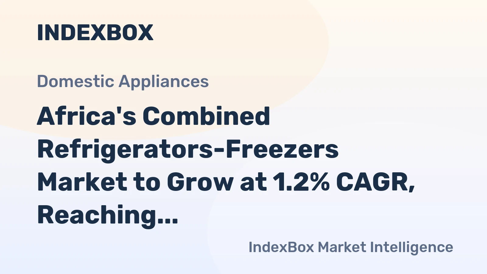 Africa's Combined Refrigerators-Freezers Market to Grow at 1.2% CAGR, Reaching 9M Units by 2035