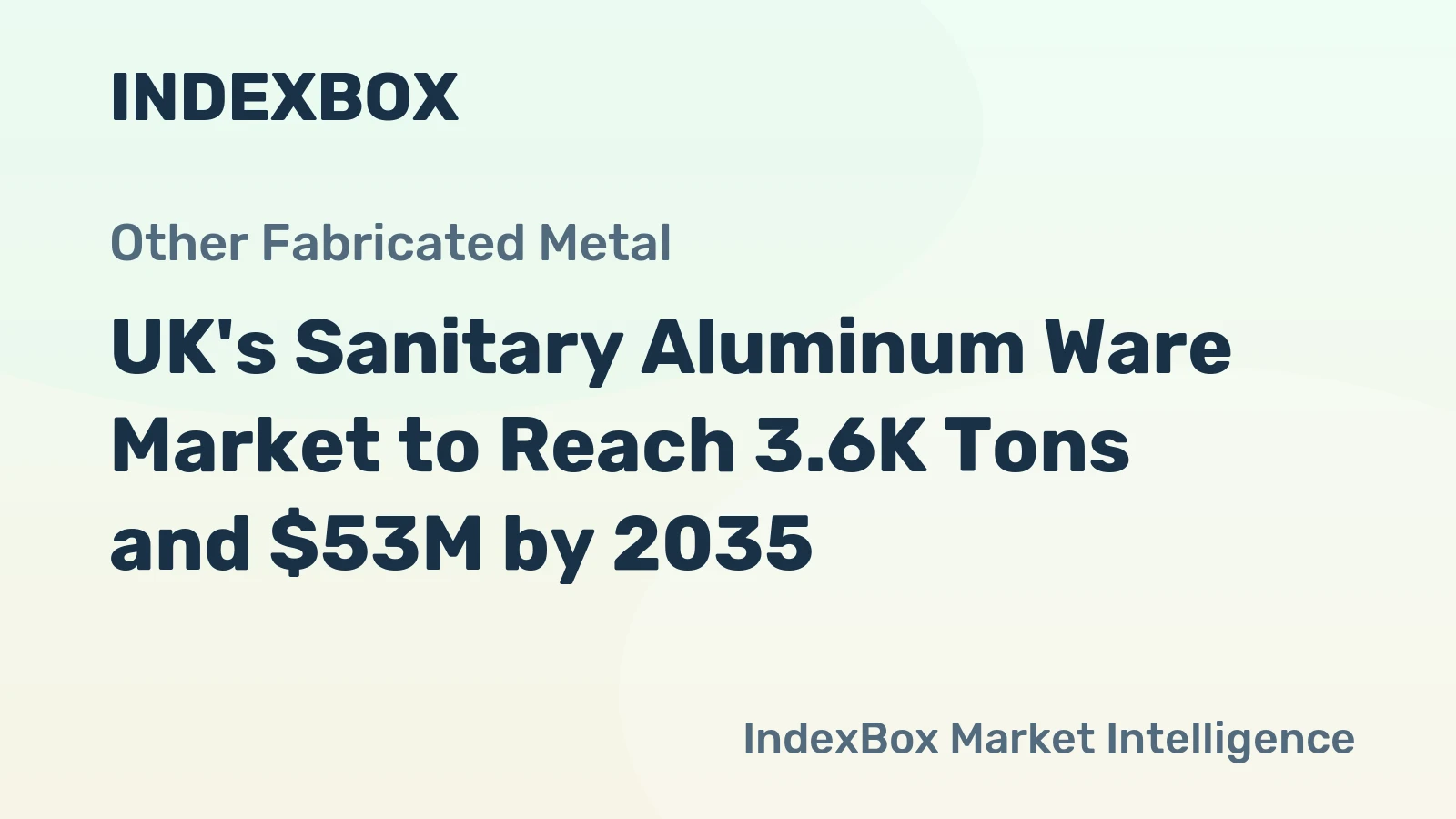 UK's Sanitary Aluminum Ware Market to Reach 3.6K Tons and $53M by 2035