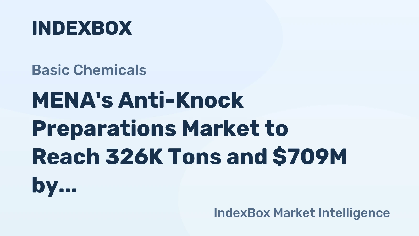 MENA's Anti-Knock Preparations Market to Reach 326K Tons and $709M by 2035