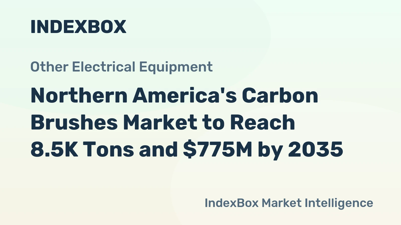 Northern America's Carbon Brushes Market to Reach 8.5K Tons and $775M by 2035