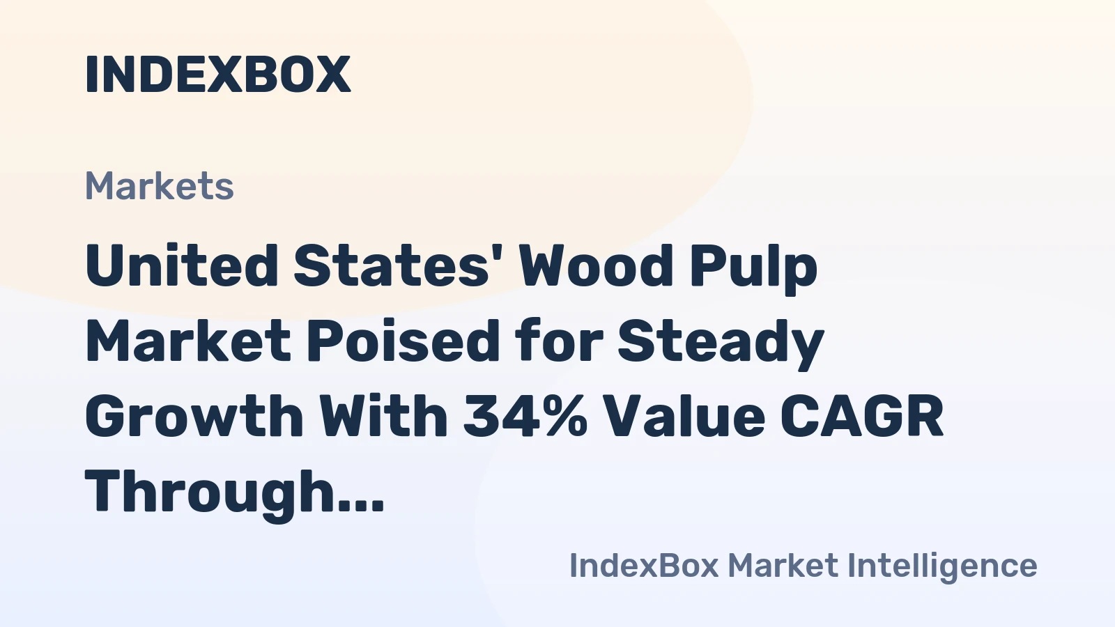 United States' Wood Pulp Market Poised for Steady Growth With 34% Value CAGR Through 2035