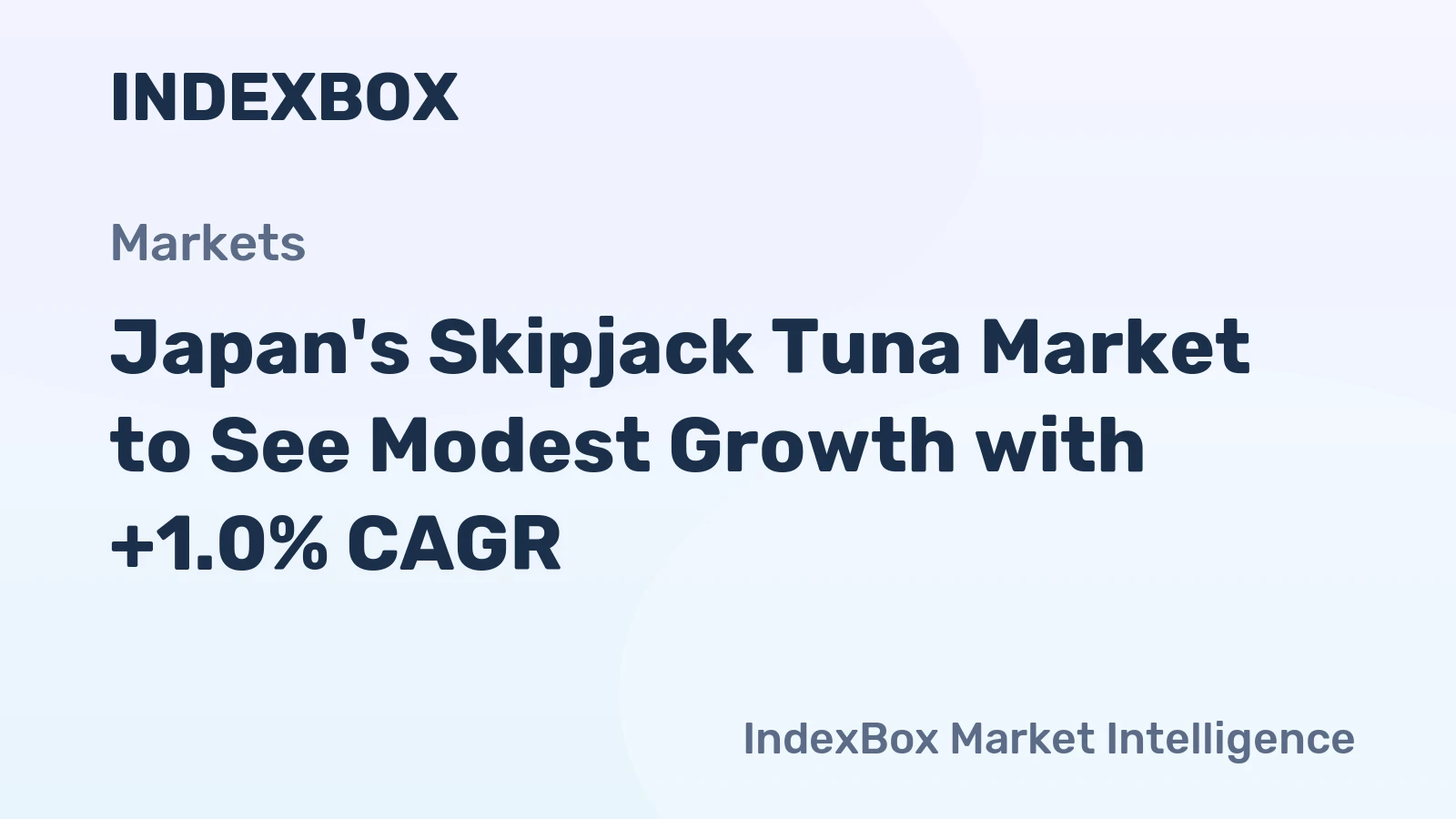Japan's Skipjack Tuna Market to See Modest Growth with +1.0% CAGR