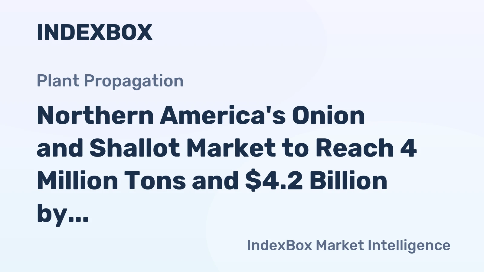 Northern America's Onion and Shallot Market to Reach 4 Million Tons and $4.2 Billion by 2035
