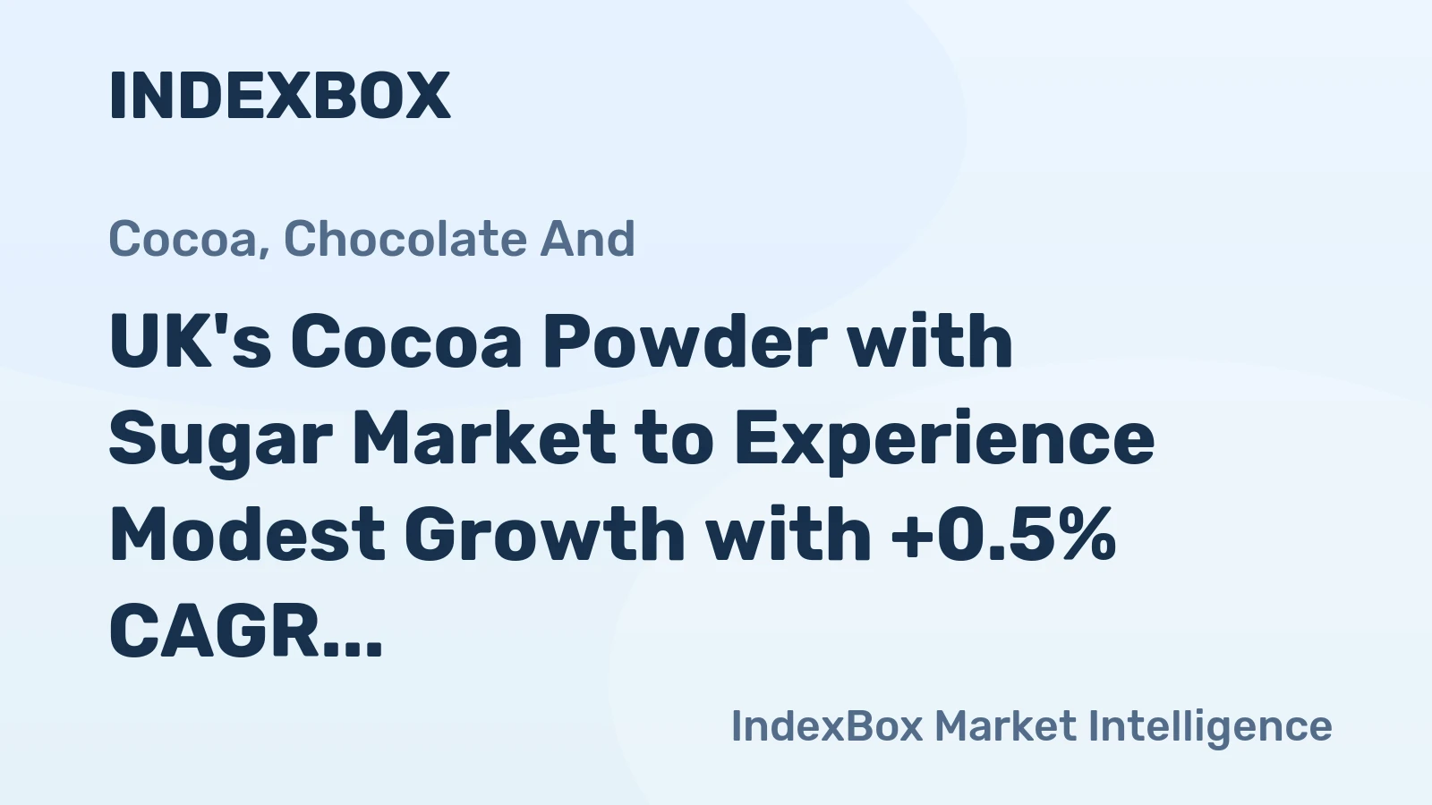 UK's Cocoa Powder with Sugar Market to Experience Modest Growth with +0.5% CAGR by 2035