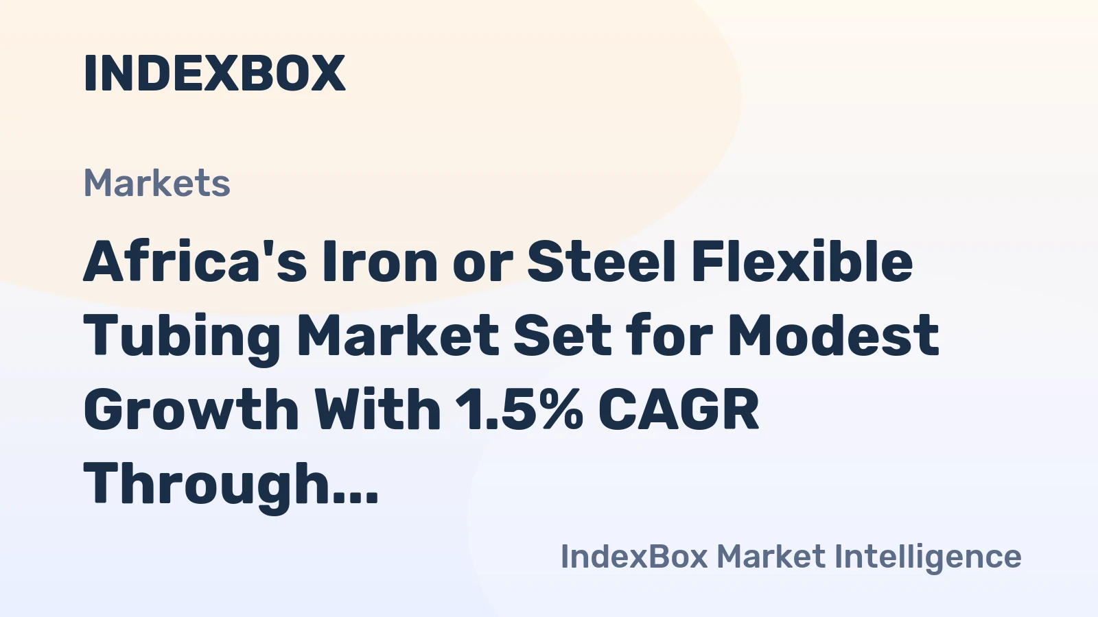 Africa's Iron or Steel Flexible Tubing Market Set for Modest Growth With 1.5% CAGR Through 2035