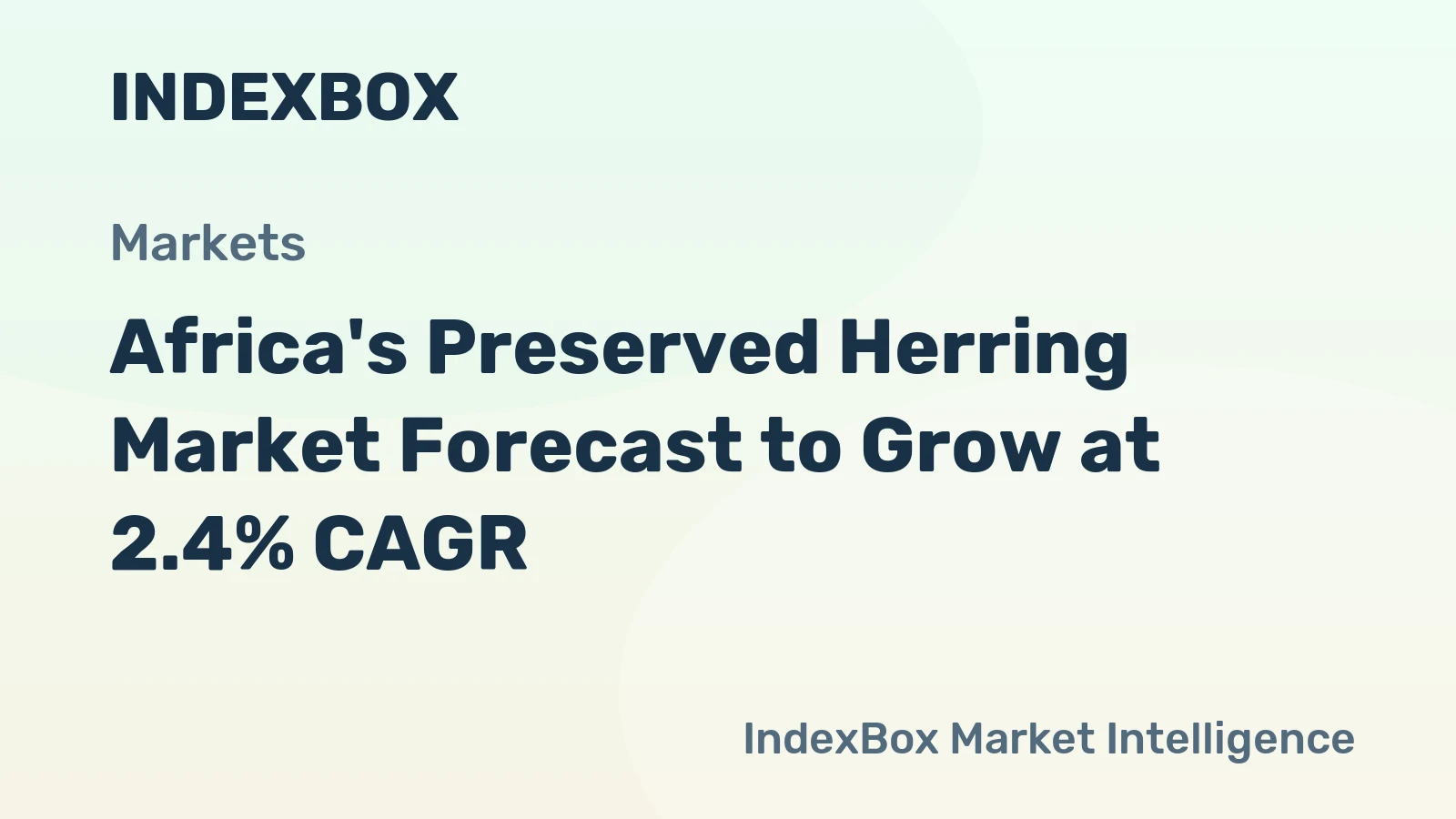 Africa's Preserved Herring Market Forecast to Grow at 2.4% CAGR