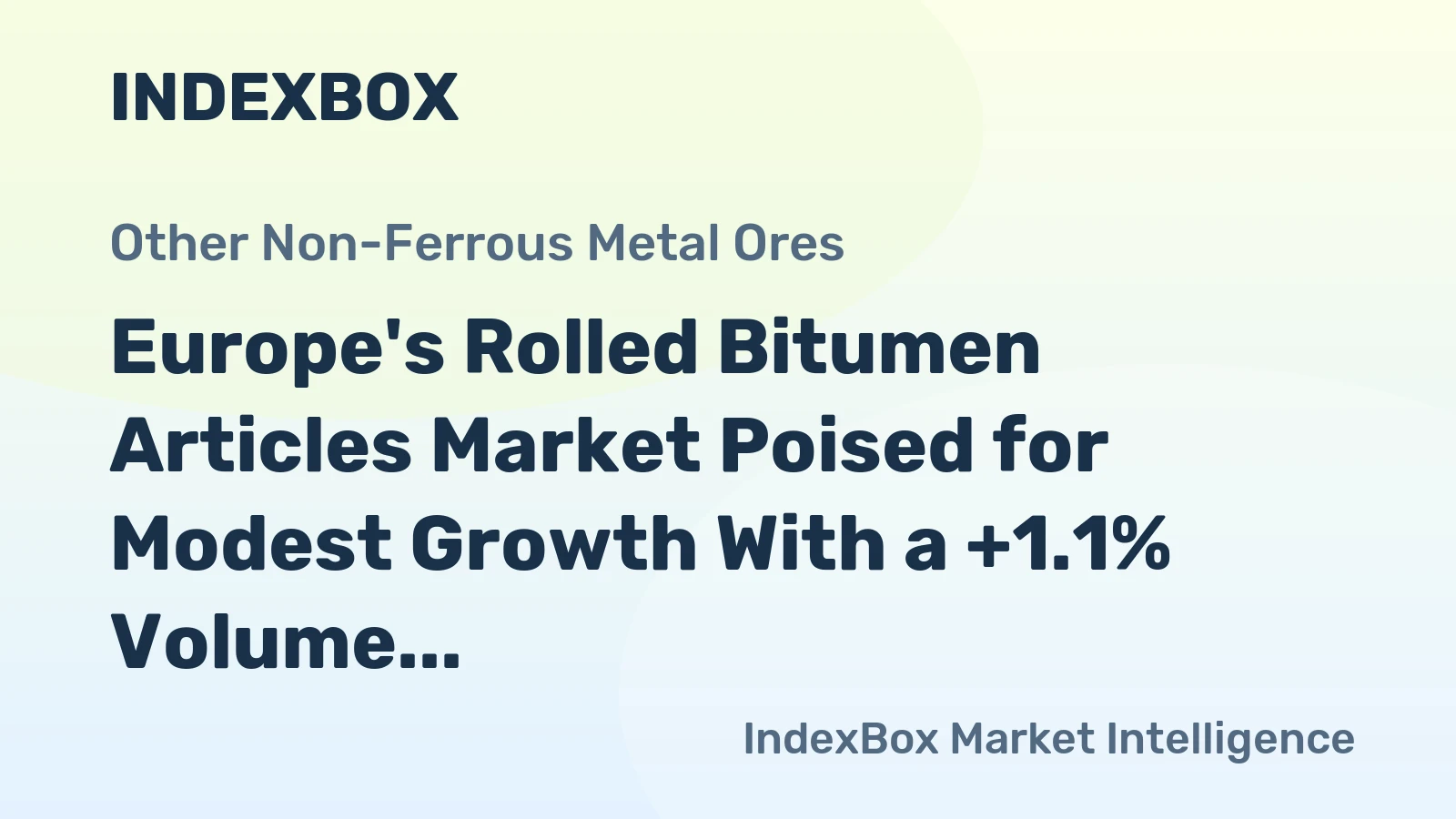 Europe's Rolled Bitumen Articles Market Poised for Modest Growth With a +1.1% Volume CAGR Through 2035