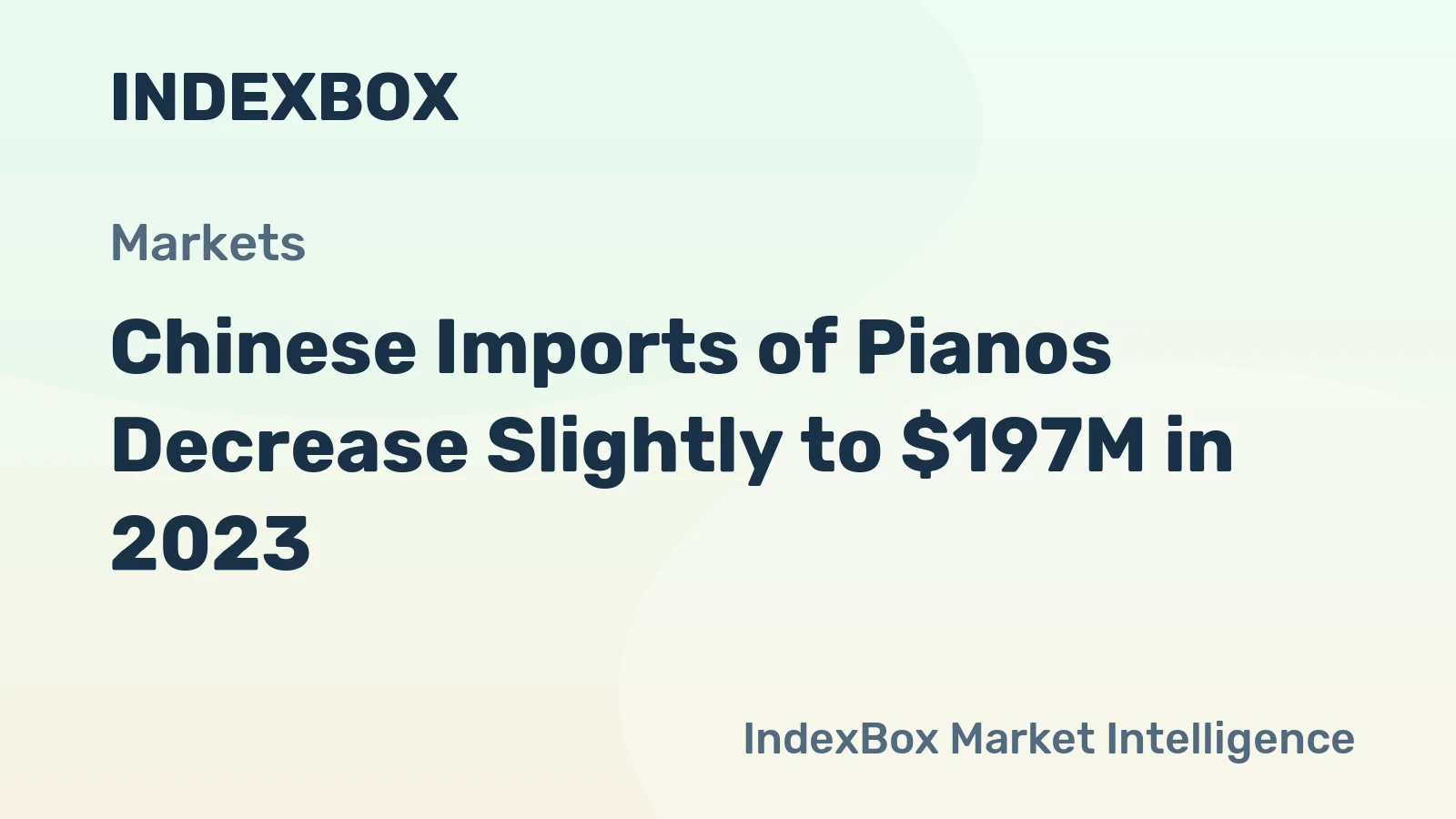 Chinese Imports of Pianos Decrease Slightly to $197M in 2023