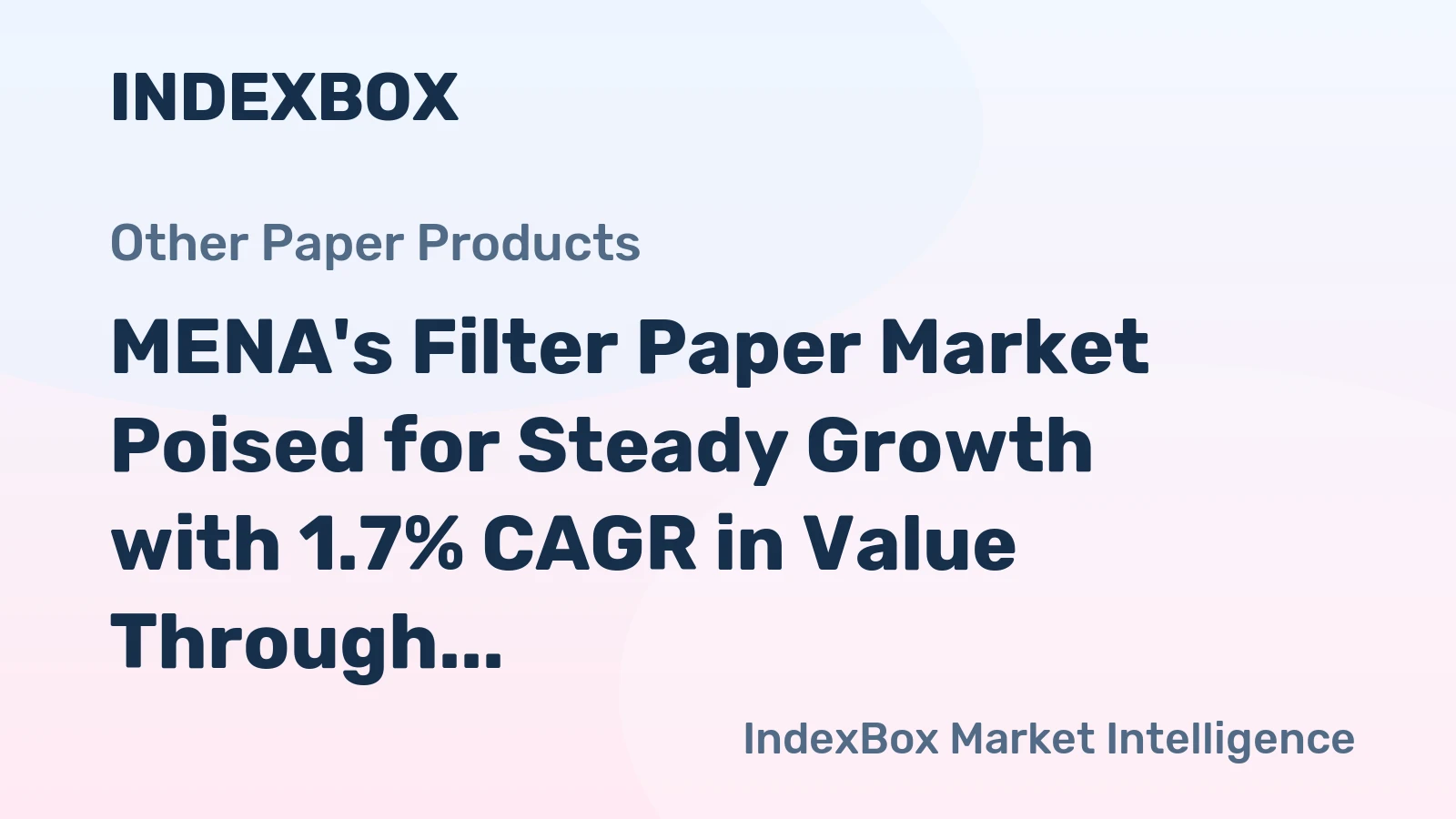 MENA's Filter Paper Market Poised for Steady Growth with 1.7% CAGR in Value Through 2035