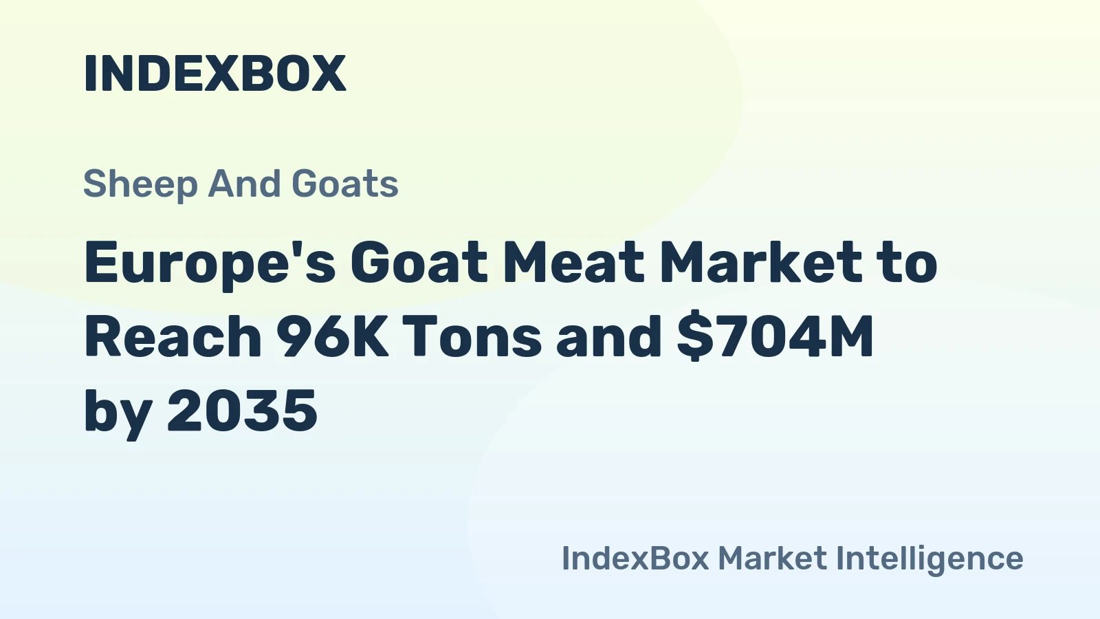 Europe's Goat Meat Market to Reach 96K Tons and $704M by 2035