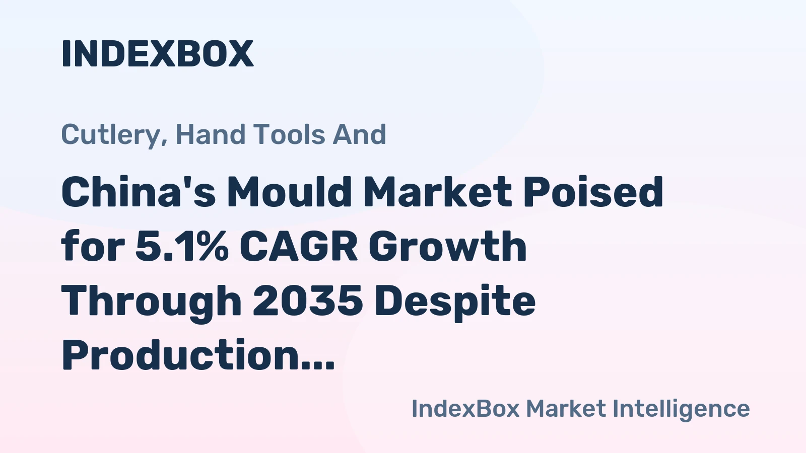 China's Mould Market Poised for 5.1% CAGR Growth Through 2035 Despite Production Collapse
