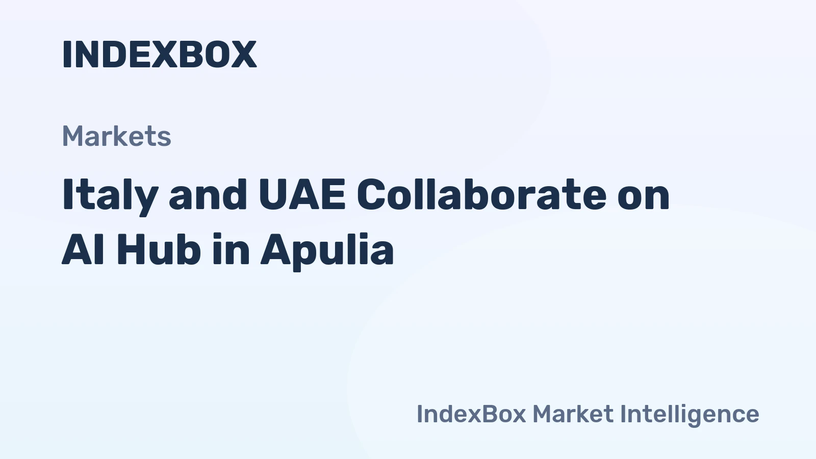 Italy and UAE Collaborate on AI Hub in Apulia