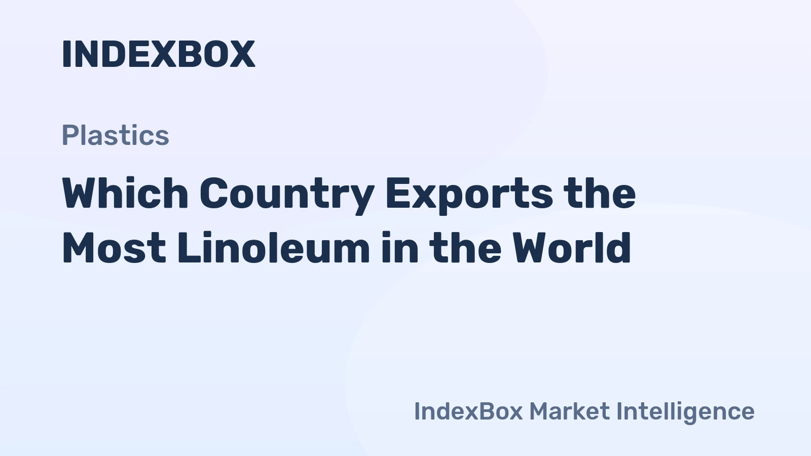 Which Country Exports the Most Linoleum in the World?