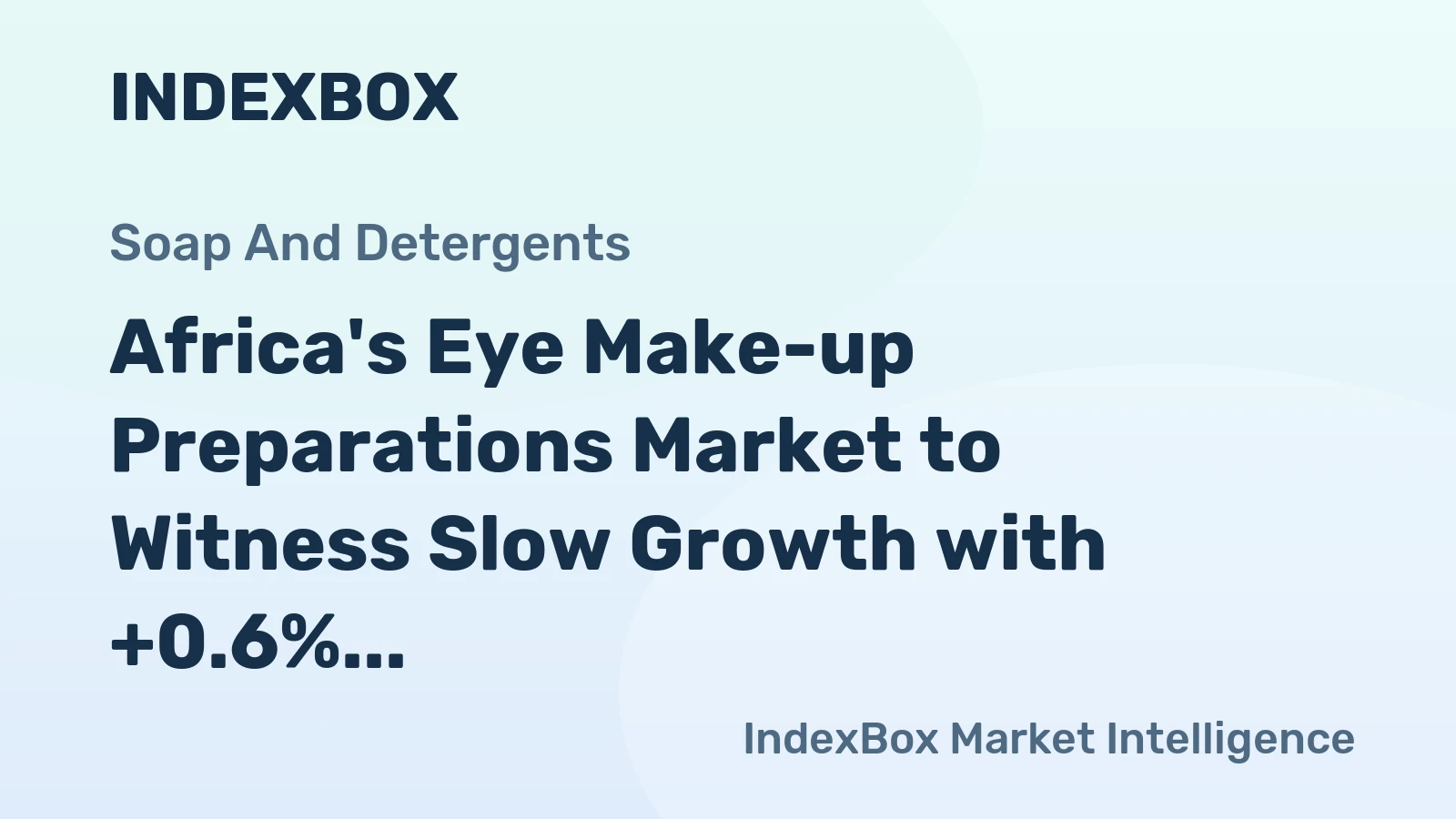 Africa's Eye Make-up Preparations Market to Witness Slow Growth with +0.6% CAGR, Reaching 14K tons by 2035