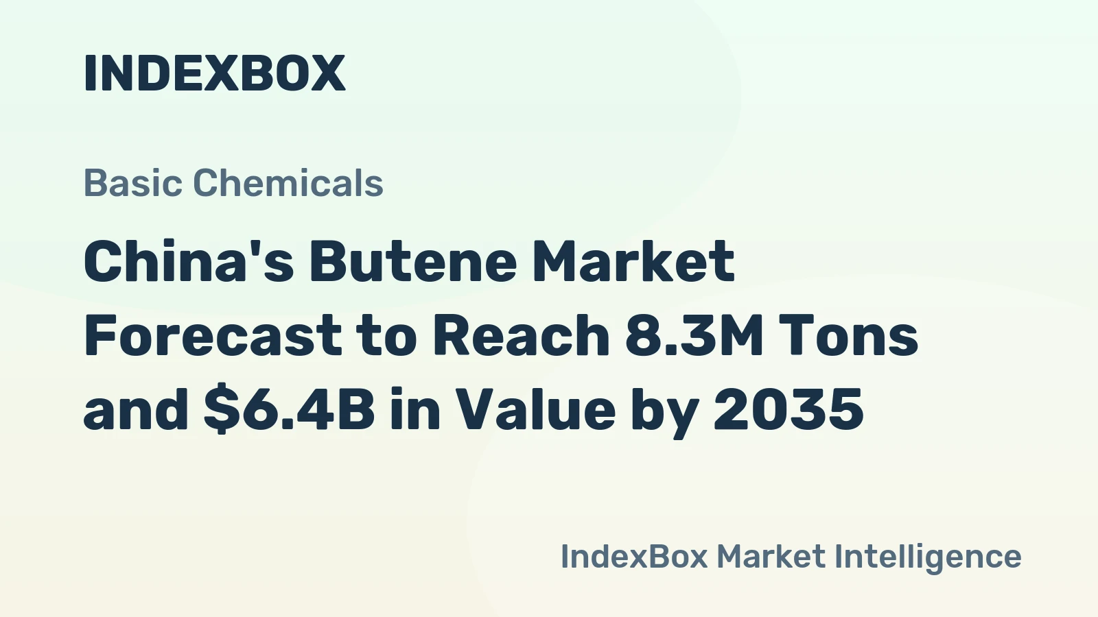 China's Butene Market Forecast to Reach 8.3M Tons and $6.4B in Value by 2035