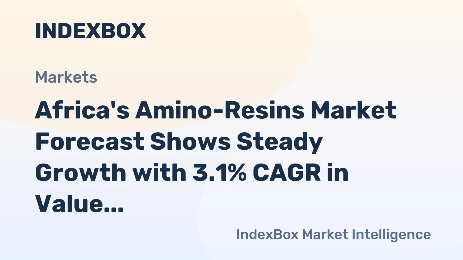 Africa's Amino-Resins Market Forecast Shows Steady Growth with 3.1% CAGR in Value Through 2035