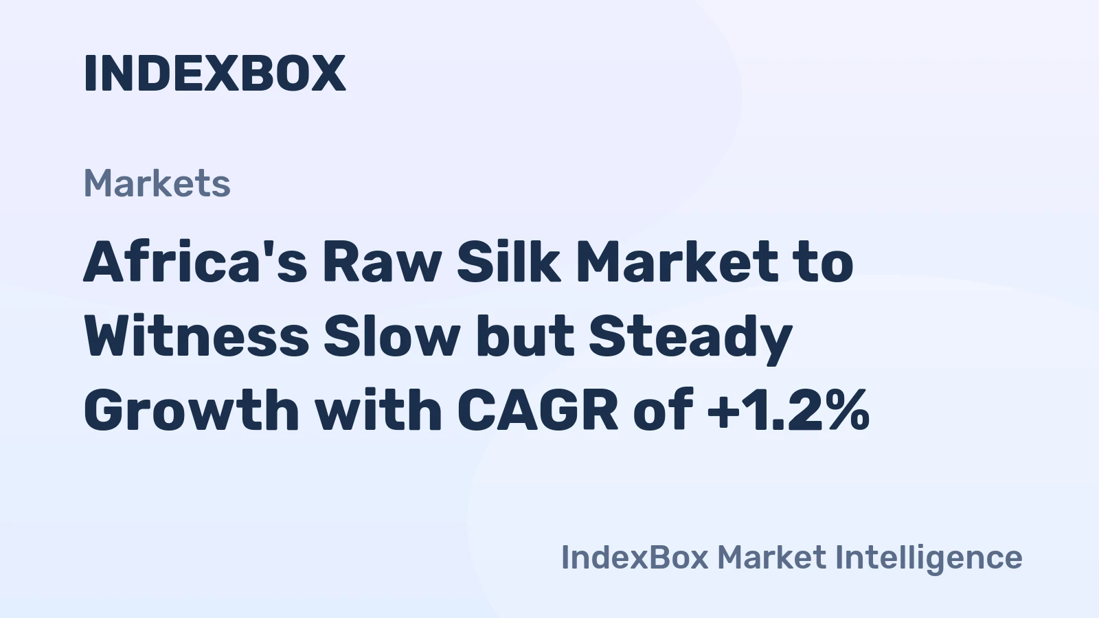 Africa's Raw Silk Market to Witness Slow but Steady Growth with CAGR of +1.2%
