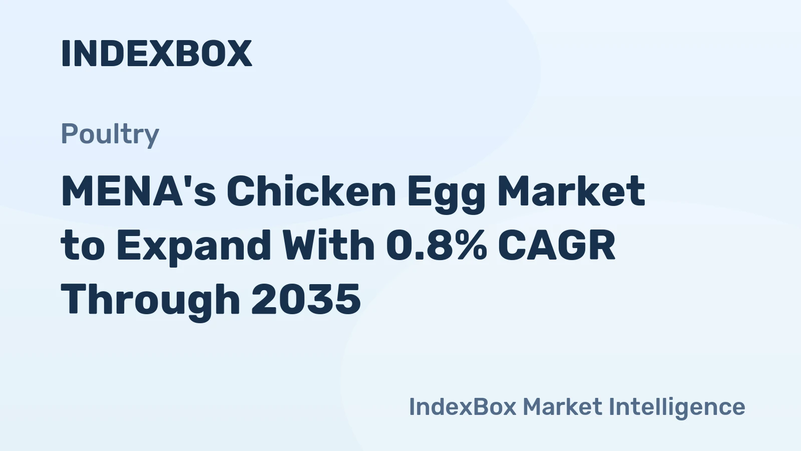 MENA's Chicken Egg Market to Expand With 0.8% CAGR Through 2035