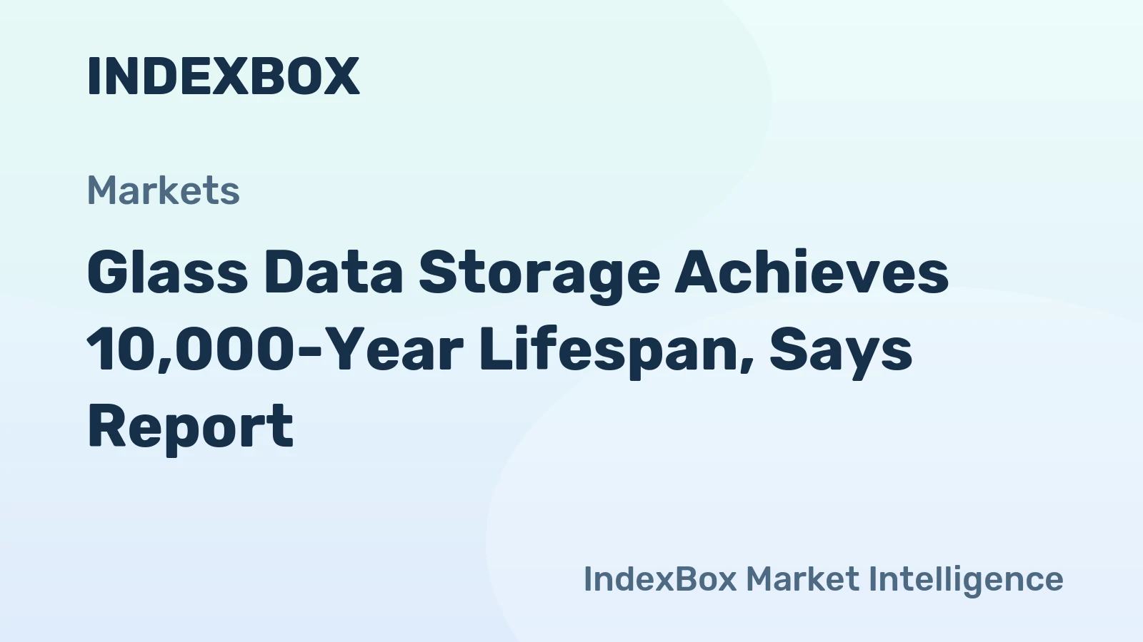 Glass Data Storage Achieves 10,000-Year Lifespan, Says Report