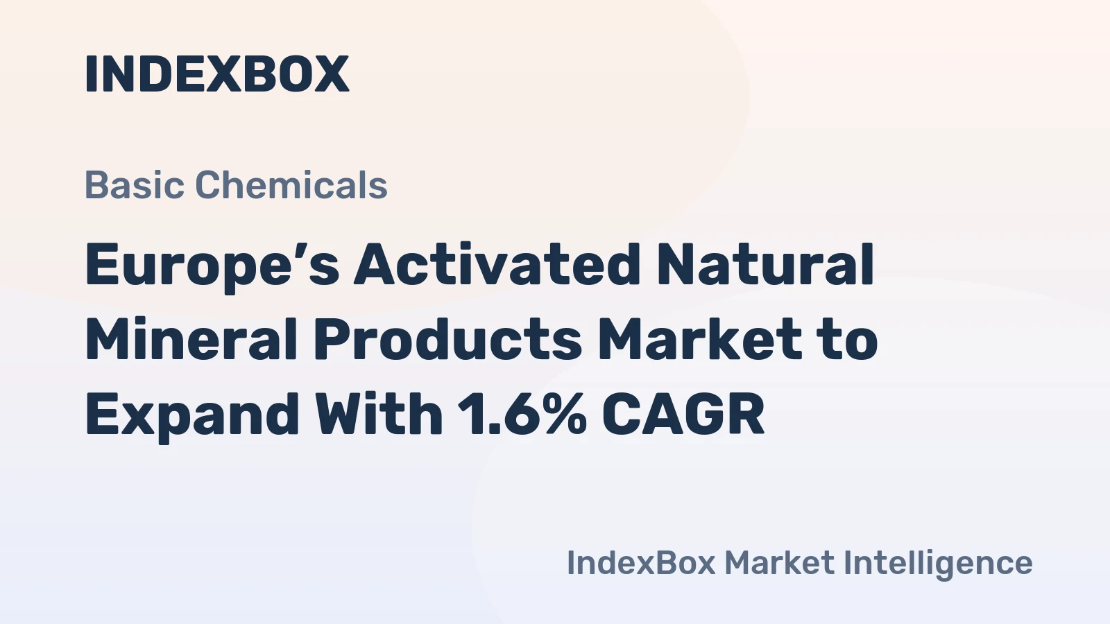 Europe’s Activated Natural Mineral Products Market to Expand With 1.6% CAGR