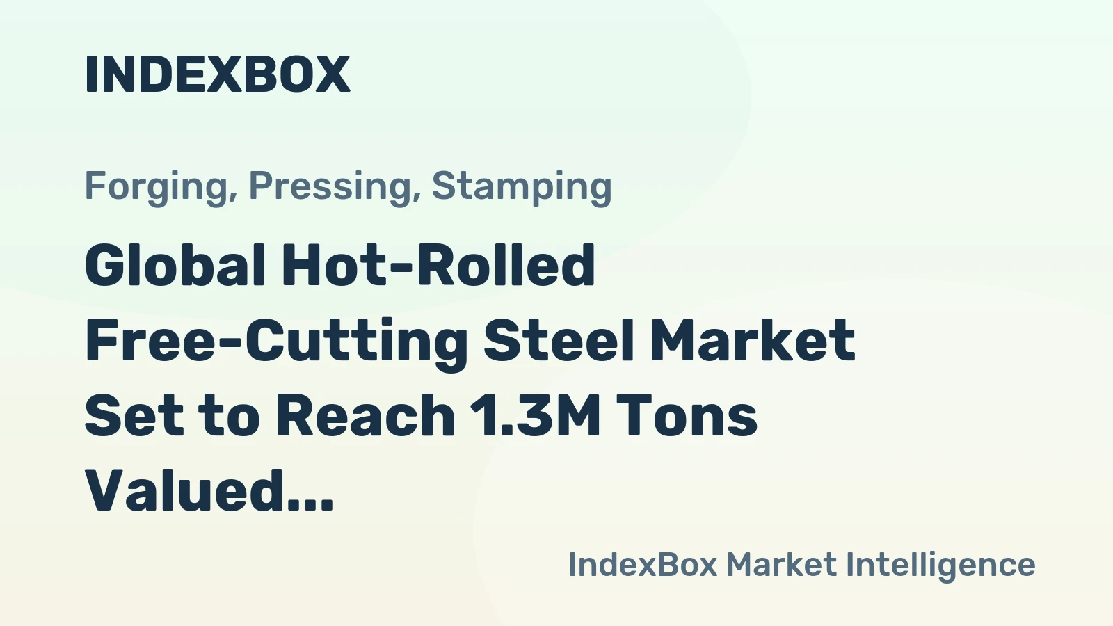 Global Hot-Rolled Free-Cutting Steel Market Set to Reach 1.3M Tons Valued at $1.5B by 2035