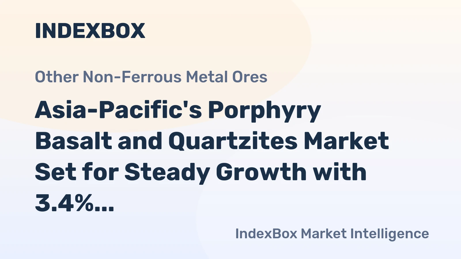 Asia-Pacific's Porphyry Basalt and Quartzites Market Set for Steady Growth with 3.4% CAGR in Value