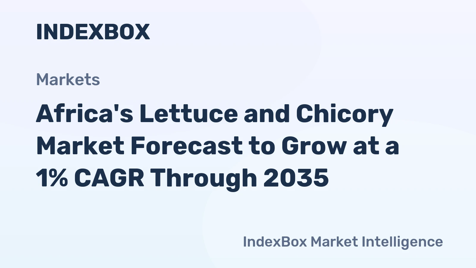 Africa's Lettuce and Chicory Market Forecast to Grow at a 1% CAGR Through 2035