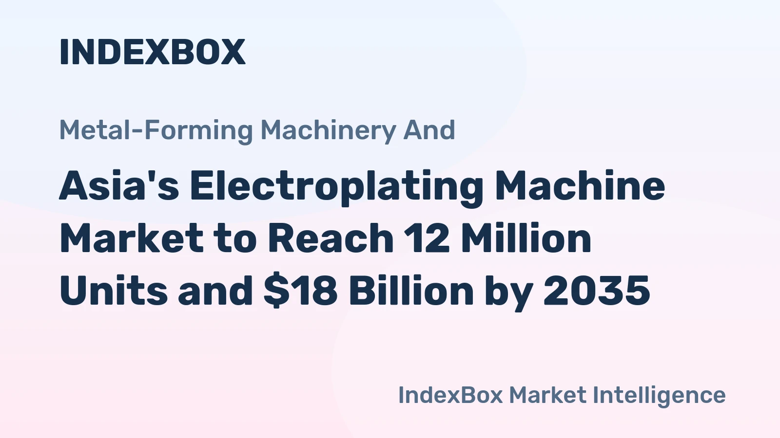 Asia's Electroplating Machine Market to Reach 12 Million Units and $18 Billion by 2035