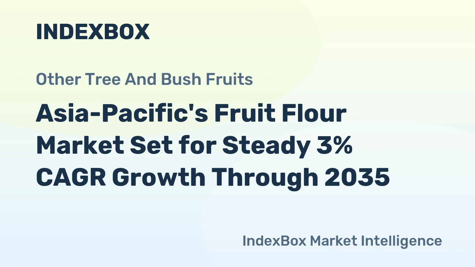Asia-Pacific's Fruit Flour Market Set for Steady 3% CAGR Growth Through 2035