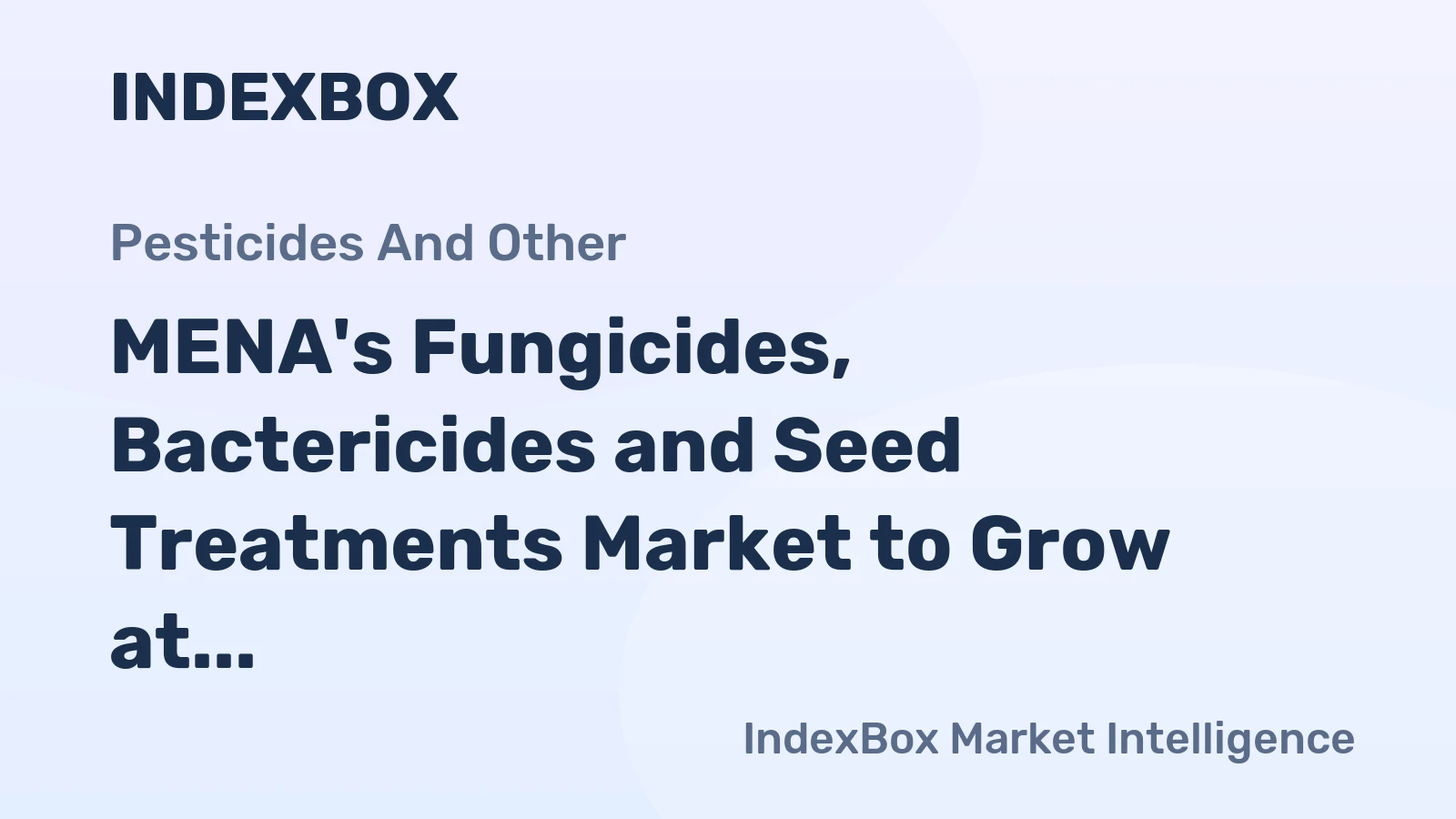 MENA's Fungicides, Bactericides and Seed Treatments Market to Grow at 1.9% CAGR through 2035