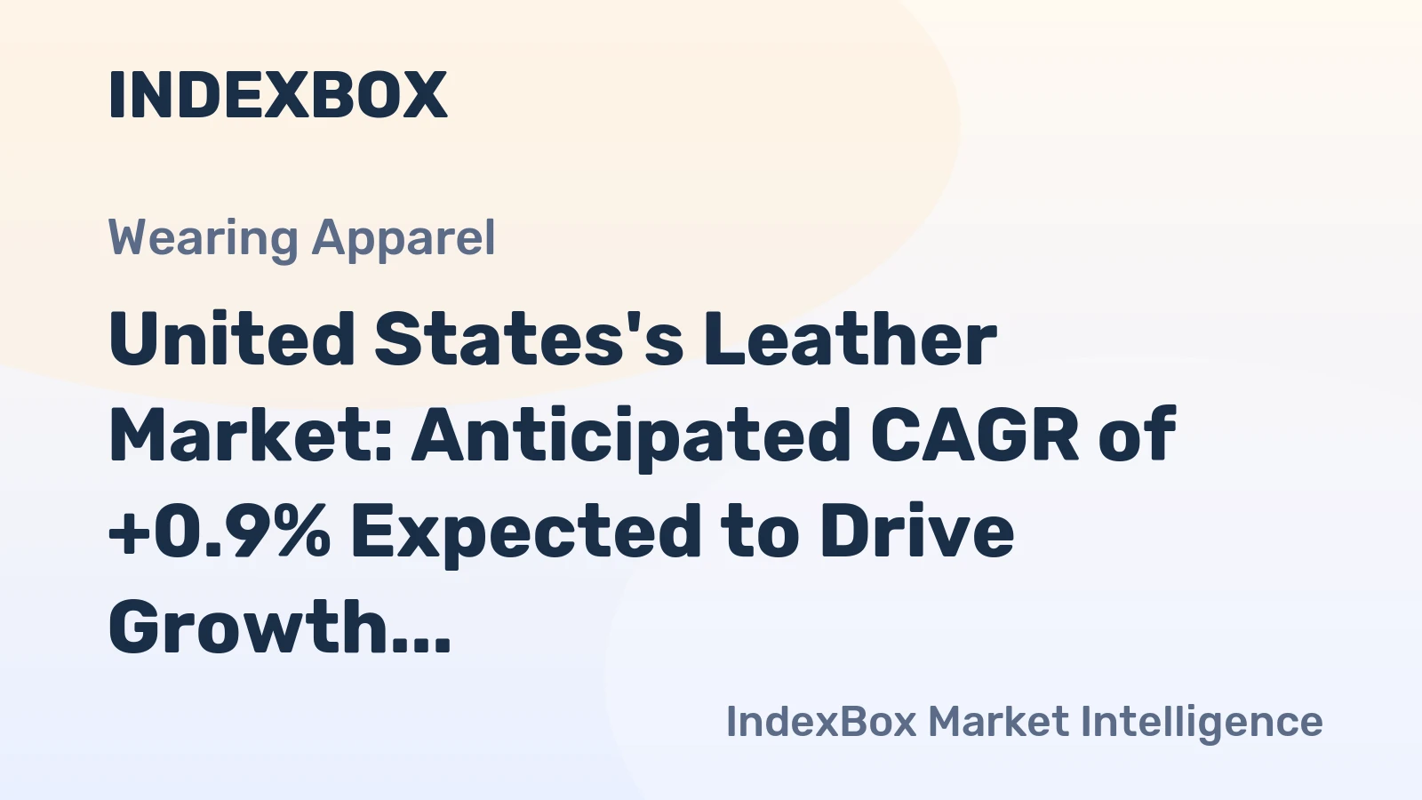 United States's Leather Market: Anticipated CAGR of +0.9% Expected to Drive Growth Over Next Decade