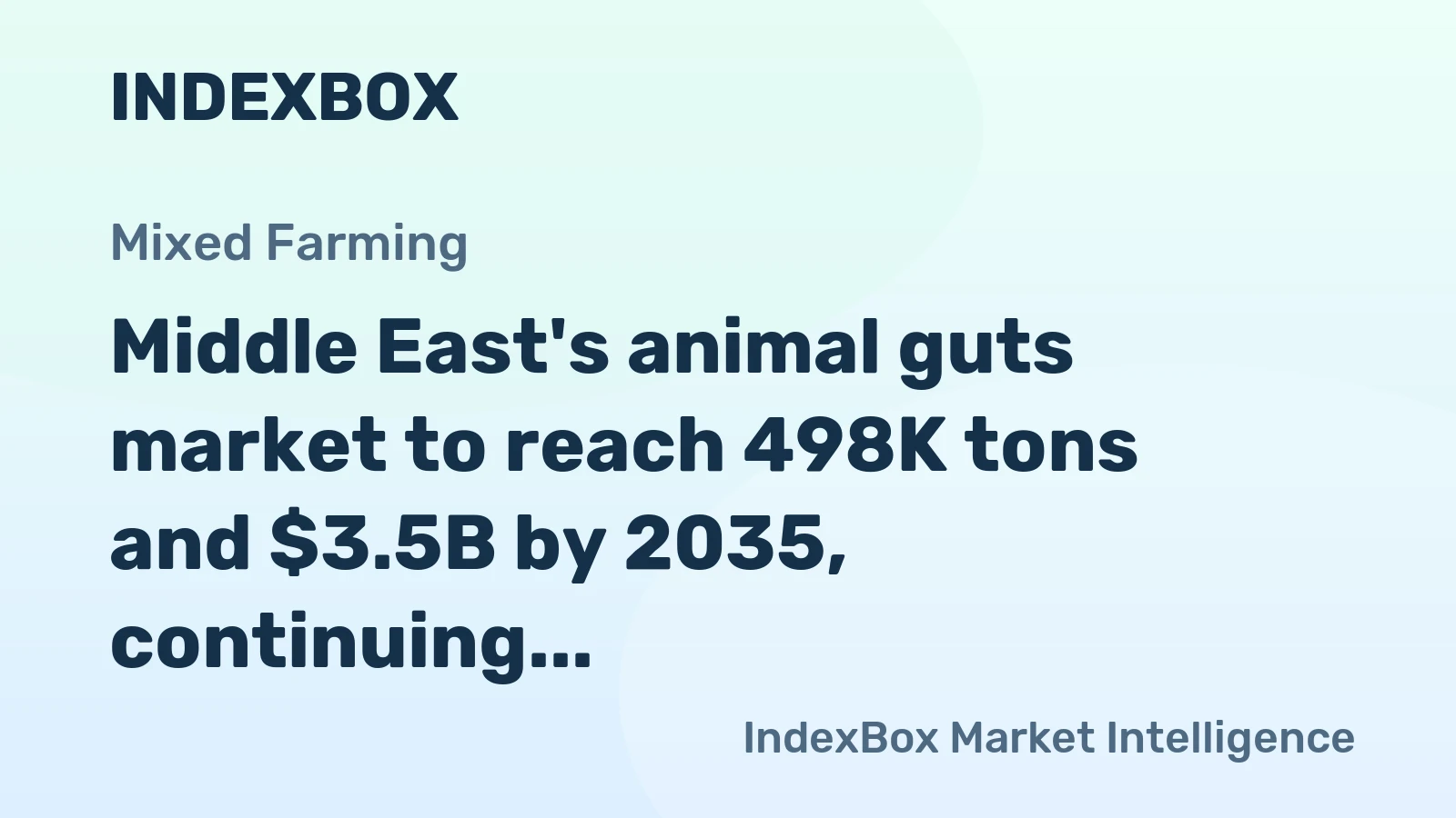 Middle East's animal guts market to reach 498K tons and $3.5B by 2035, continuing its upward consumption trend.