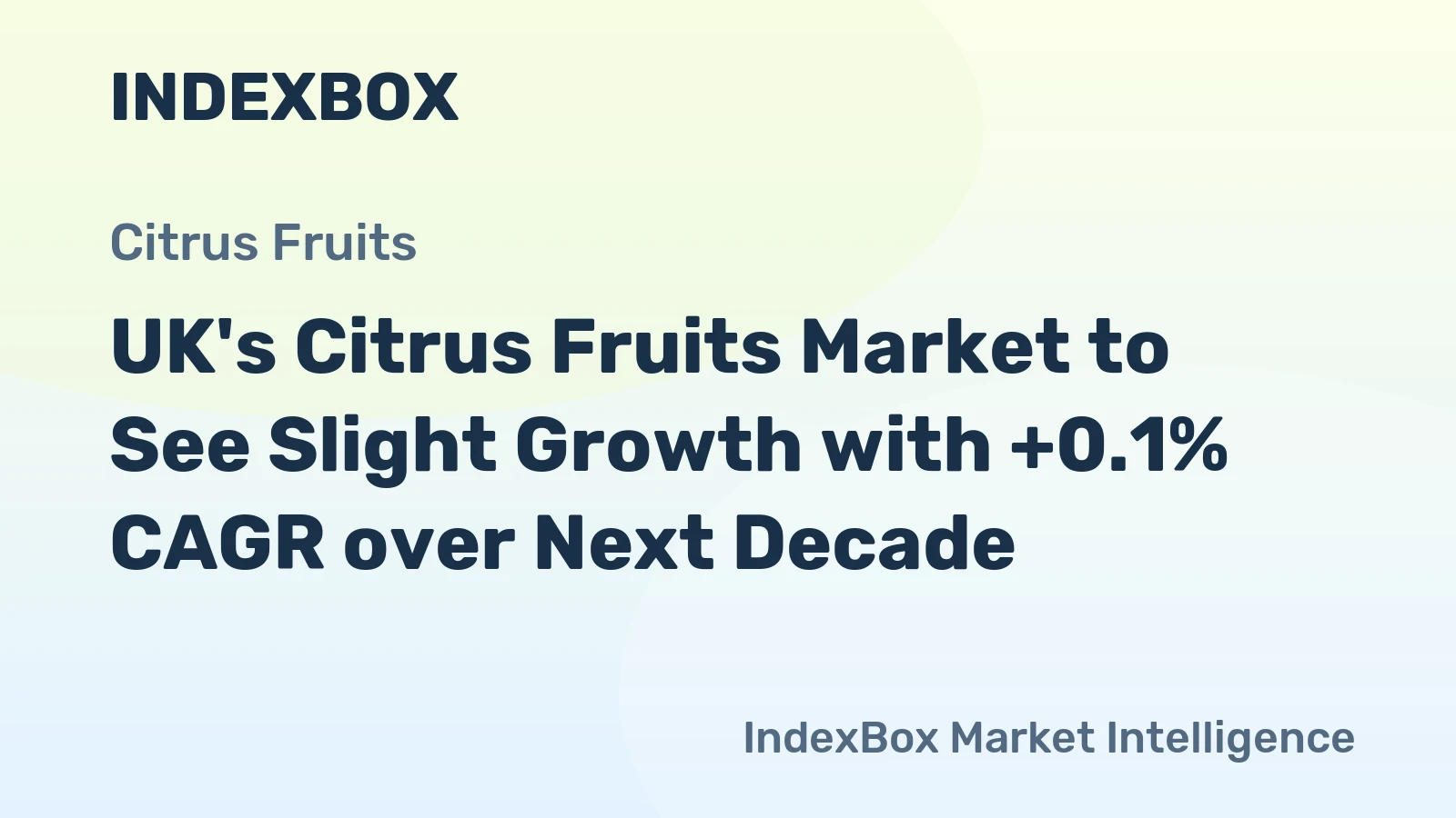 UK's Citrus Fruits Market to See Slight Growth with +0.1% CAGR over Next Decade