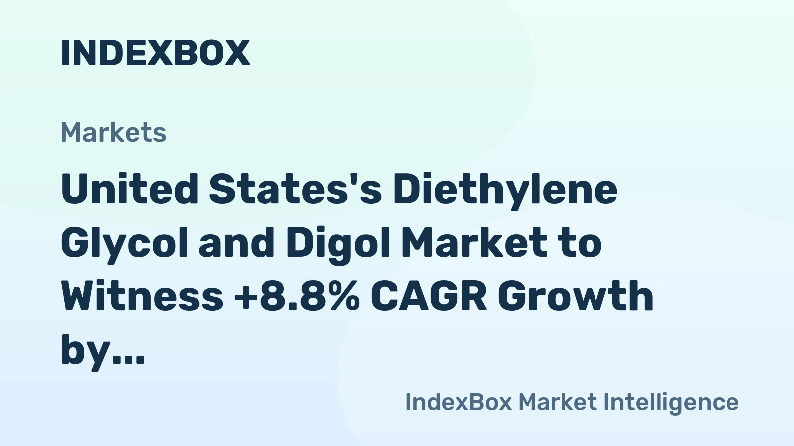United States's Diethylene Glycol and Digol Market to Witness +8.8% CAGR Growth by 2035