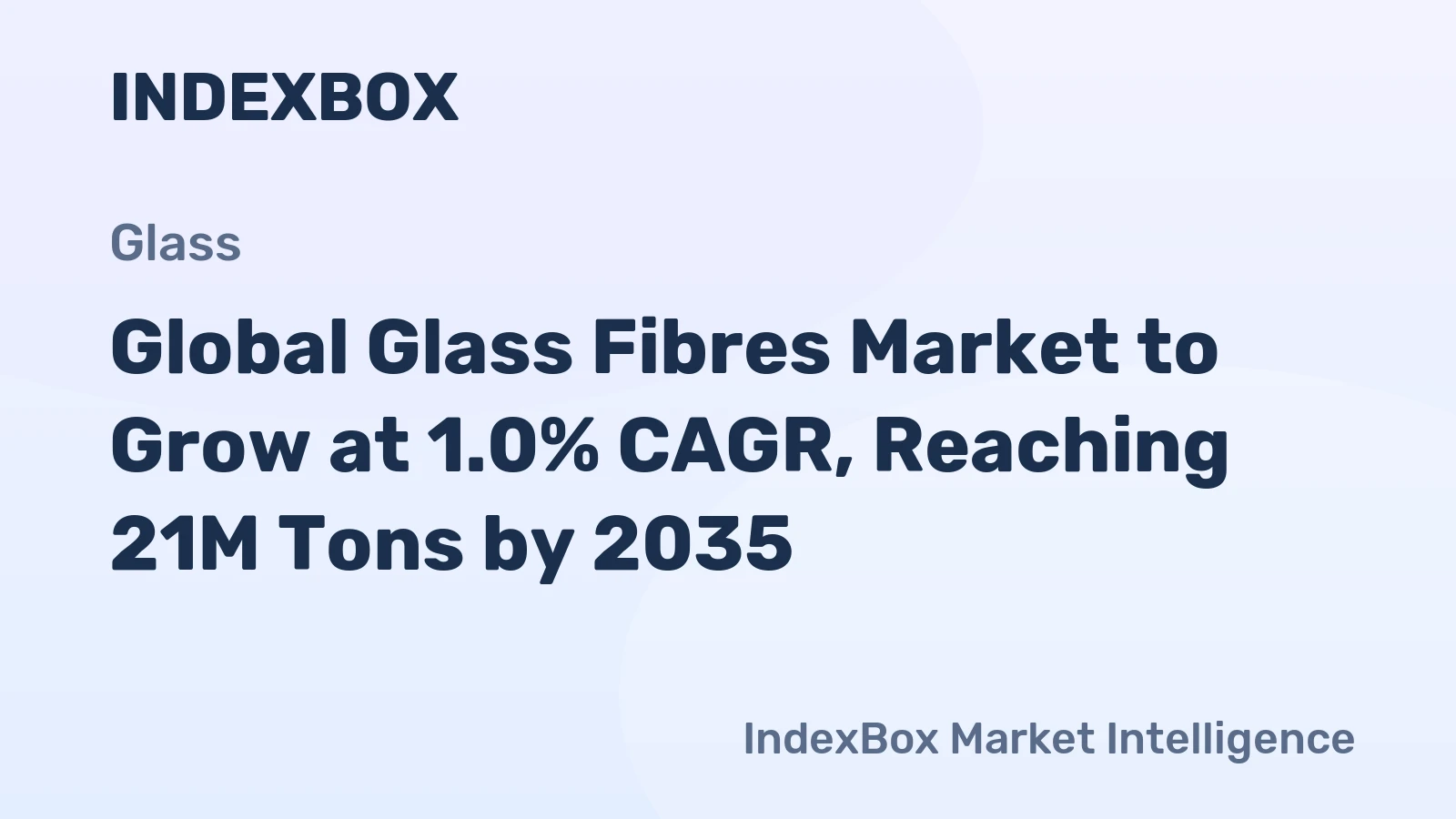 Global Glass Fibres Market to Grow at 1.0% CAGR, Reaching 21M Tons by 2035
