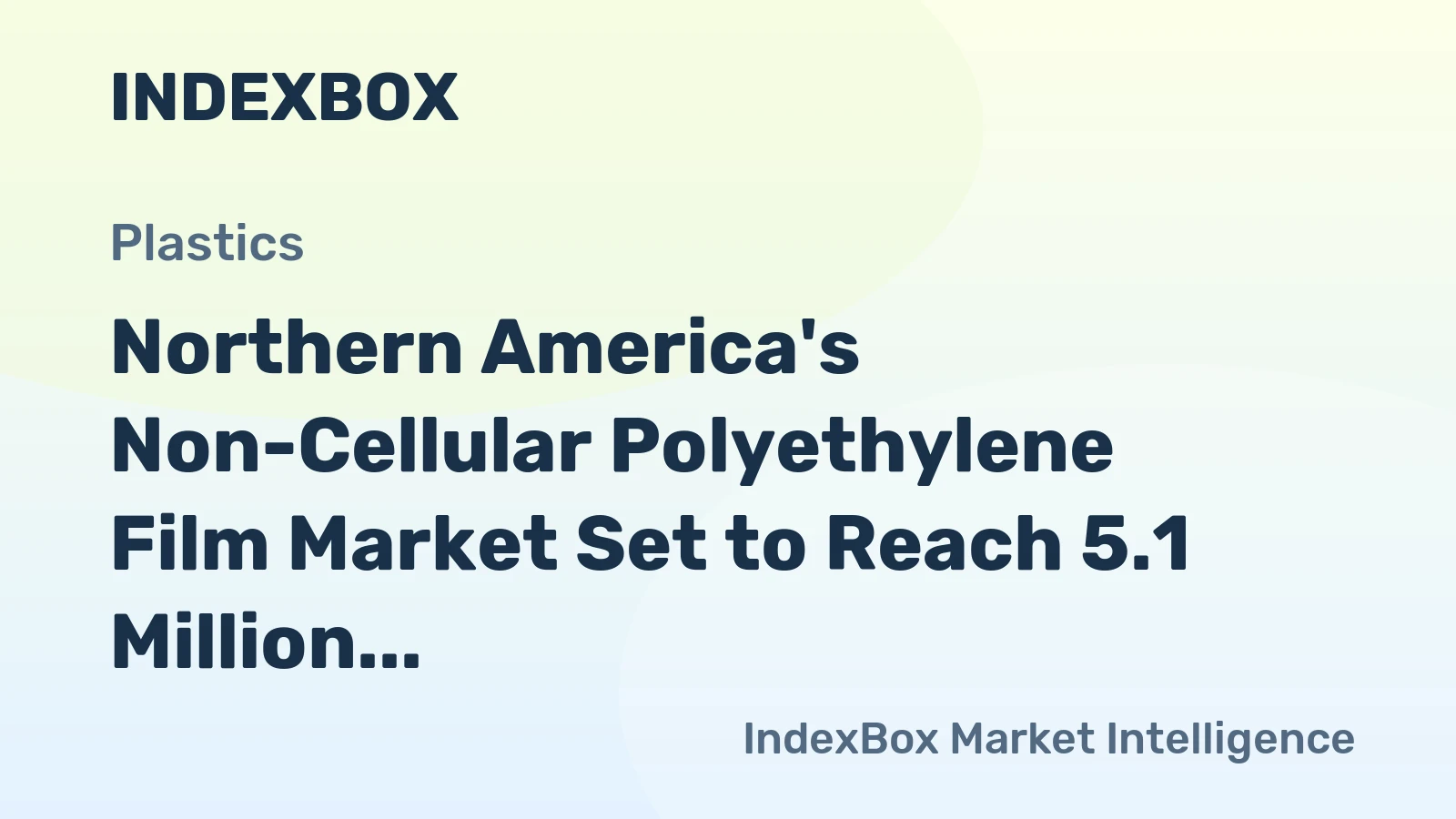 Northern America's Non-Cellular Polyethylene Film Market Set to Reach 5.1 Million Tons and $21.3 Billion by 2035