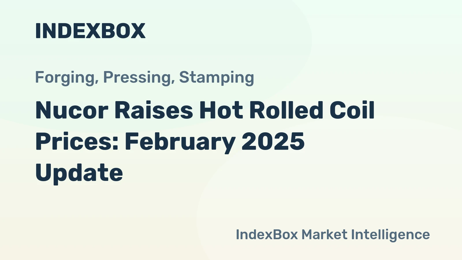 Nucor Raises Hot Rolled Coil Prices: February 2025 Update