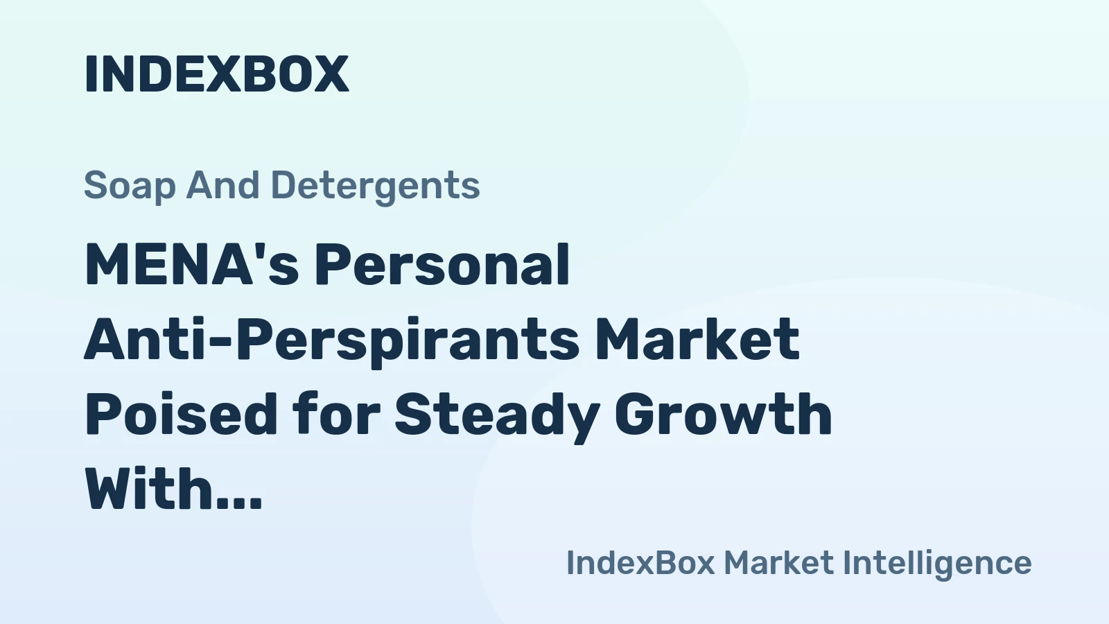 MENA's Personal Anti-Perspirants Market Poised for Steady Growth With 2.9% CAGR Through 2035