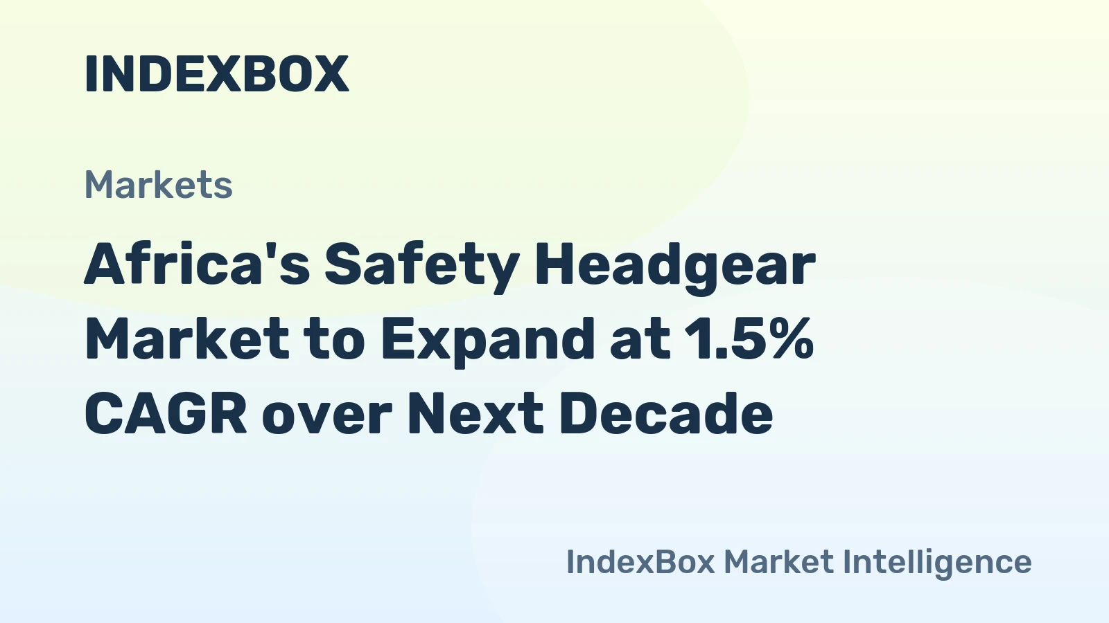 Africa's Safety Headgear Market to Expand at 1.5% CAGR over Next Decade