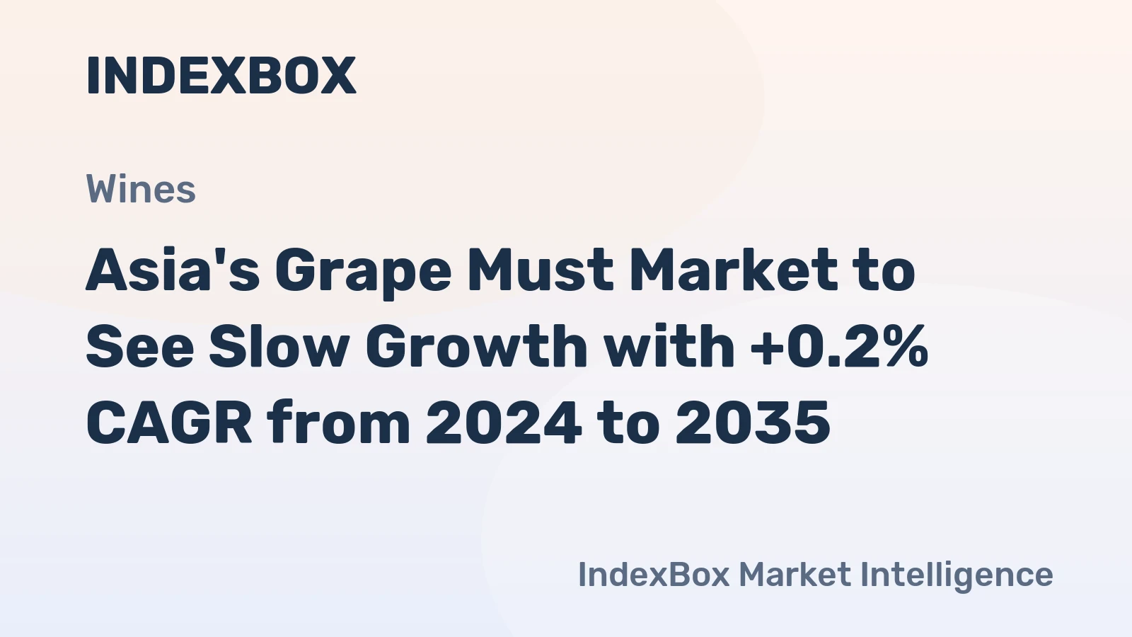 Asia's Grape Must Market to See Slow Growth with +0.2% CAGR from 2024 to 2035