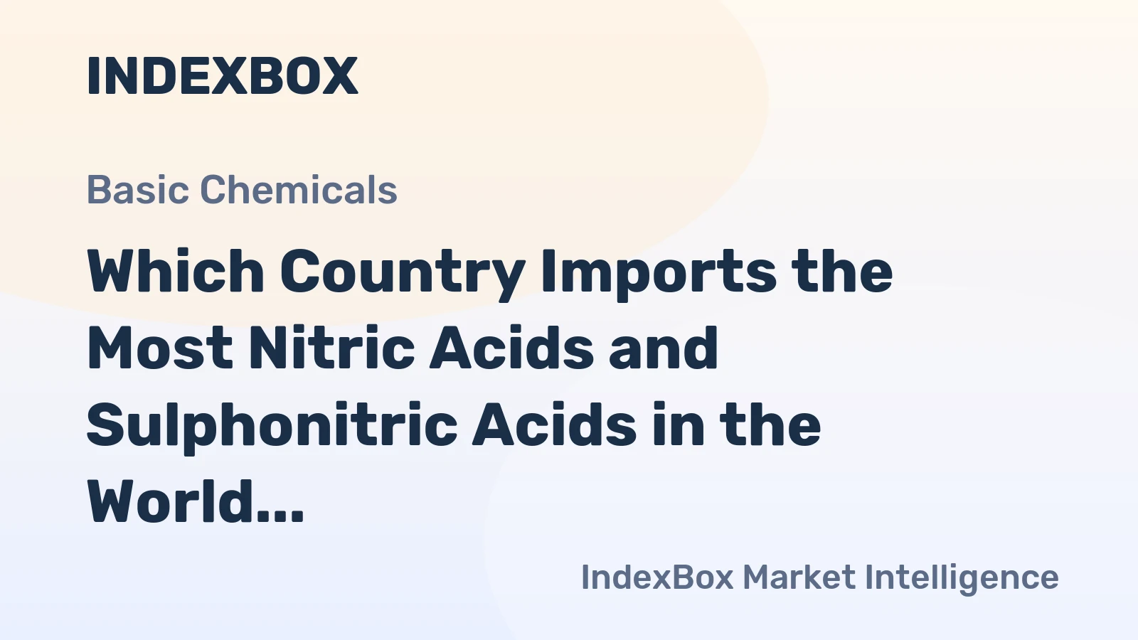 Which Country Imports the Most Nitric Acids and Sulphonitric Acids in the World?