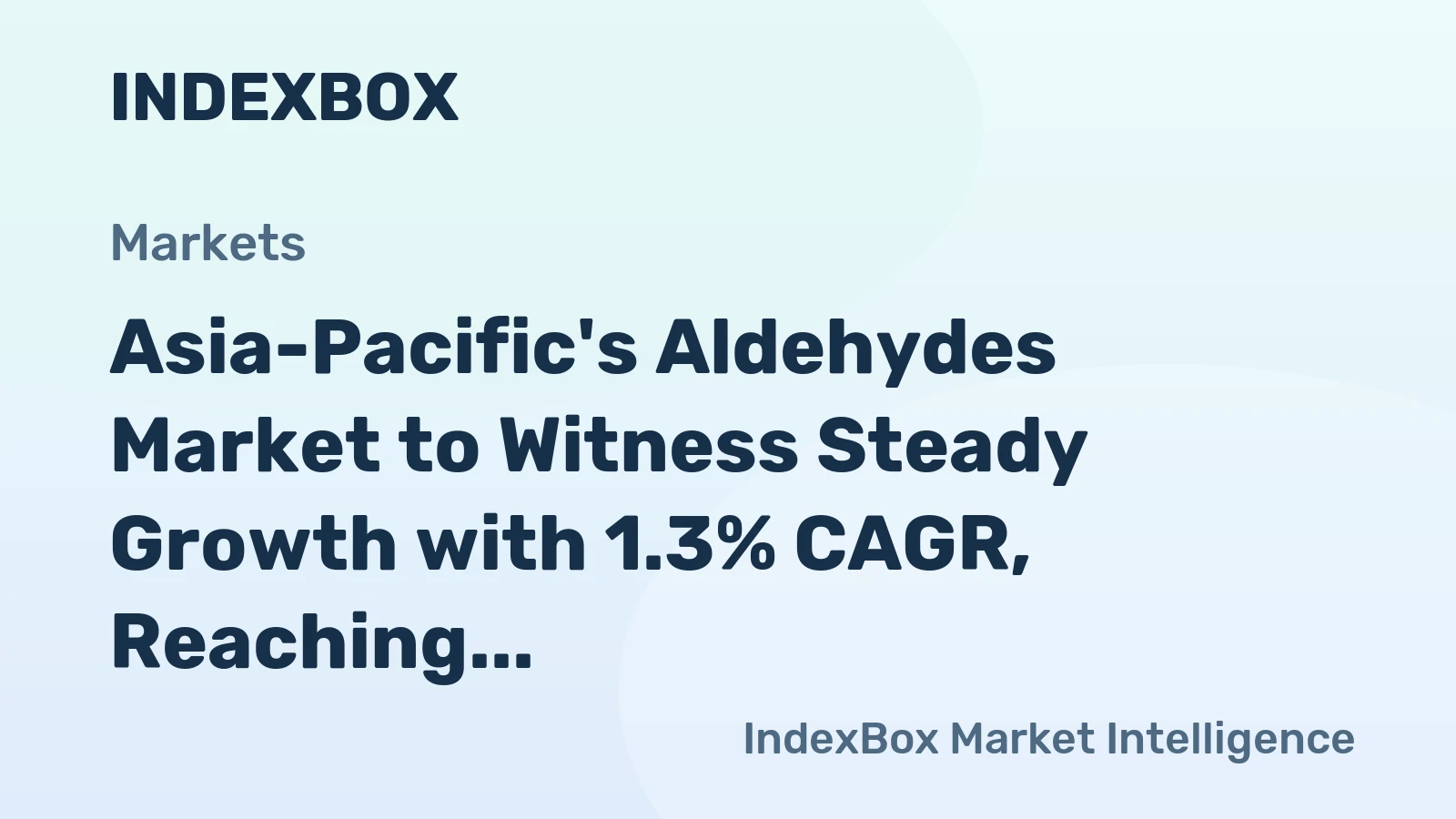 Asia-Pacific's Aldehydes Market to Witness Steady Growth with 1.3% CAGR, Reaching 5K Tons by 2035