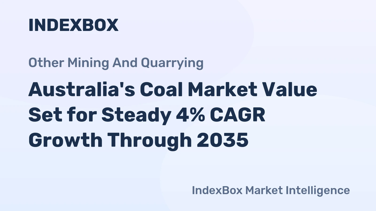 Australia's Coal Market Value Set for Steady 4% CAGR Growth Through 2035