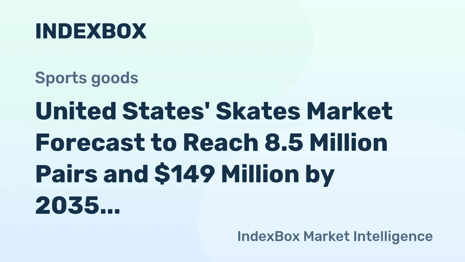 United States' Skates Market Forecast to Reach 8.5 Million Pairs and $149 Million by 2035